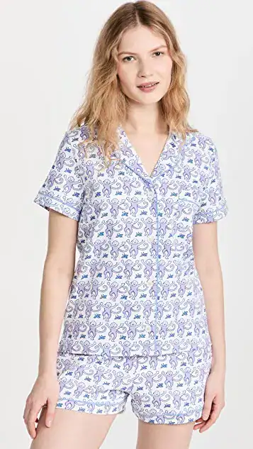 Roller Rabbit Monkeys Polo Pajama Set - Lavender | Editorialist