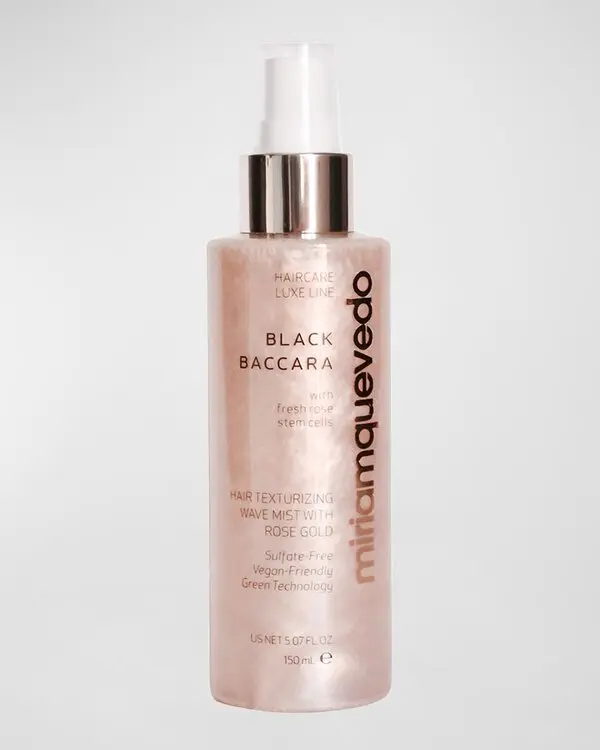 Miriam Quevedo Black Baccara Hair Texturizing Wave Mist With Rose Gold, 5 Oz./150ml - One-color