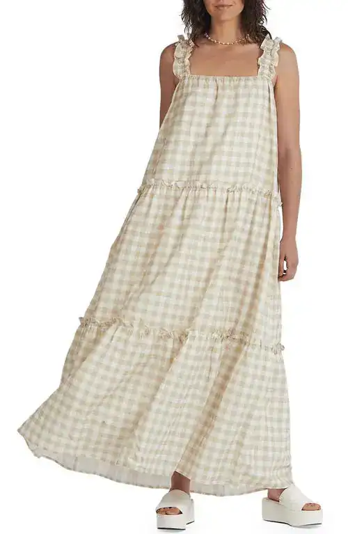 charlie holiday gingham dress Lottie Linen & Cotton Maxi In - 30% Off GLITTER-TULLE