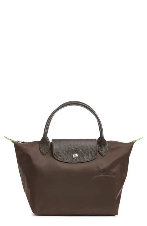 Longchamp Le Pliage Green Recycled Canvas Top Handle Bag - Mocha