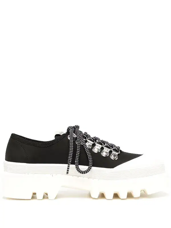 Proenza Schouler Chunky Sole Sneakers In Black 44% Off
