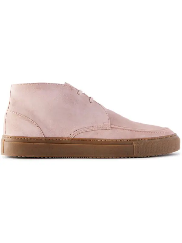 Mr Larry Regenerated Suede Evolo® Chukka Boots In Pink 70