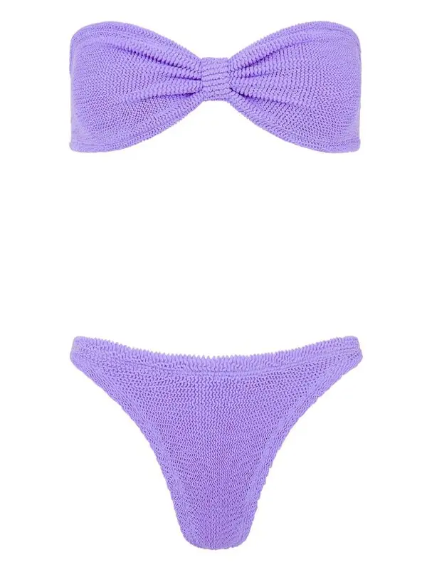 Hunza G Jean Bandeau Bikini - Purple