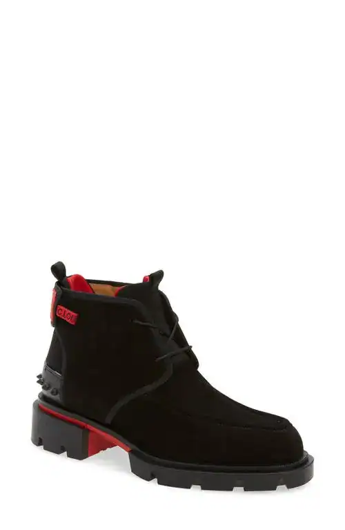 Christian Louboutin Our Georges Ii Chukka Boot Black Editorialist