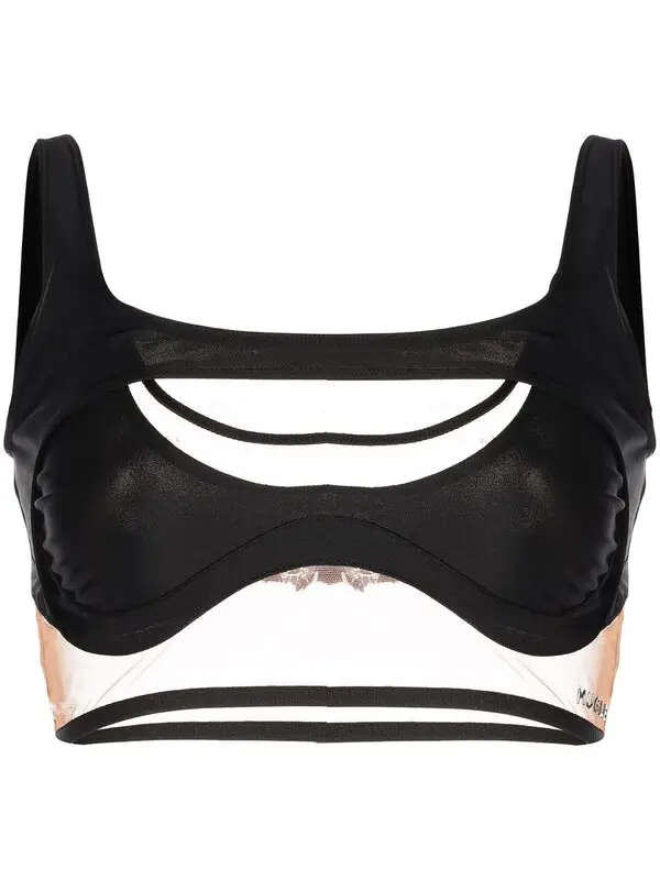 Buy MUGLER Cut-out Detail Bra - Black At 48% Off | Editorialist