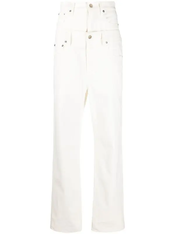 AC9 Double-waist Straight-leg Jeans