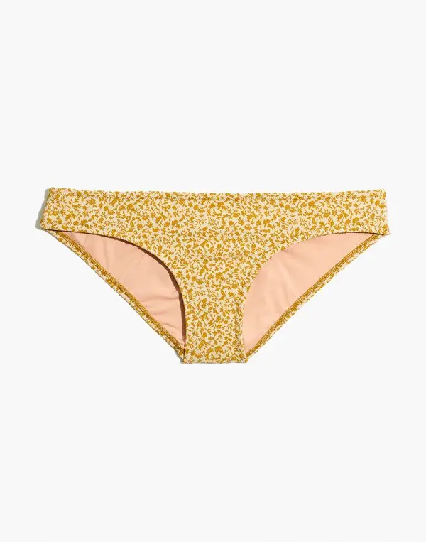 Madewell Second Wave Floral Jacquard Bikini Bottom