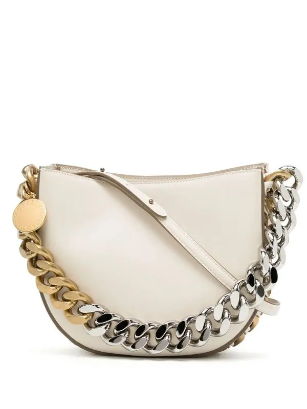 Stella McCartney Small Frayme Shoulder Bag - White