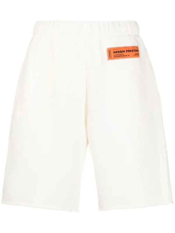 Heron Preston Elasticated Knee-length Shorts - Neutrals