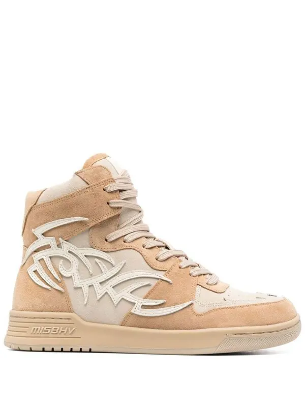 MISBHV Panel-detail Suede Sneakers - Neutrals