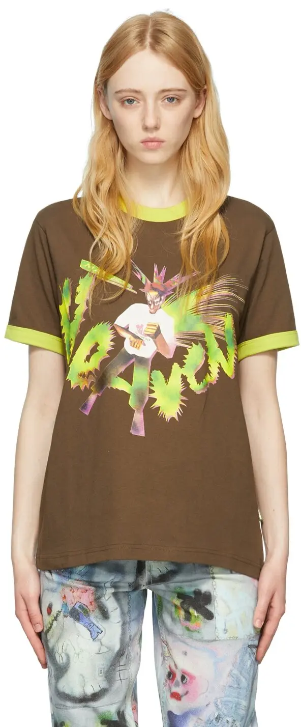 Marc Jacobs Heaven Raving T-Shirt - Brown | Editorialist 