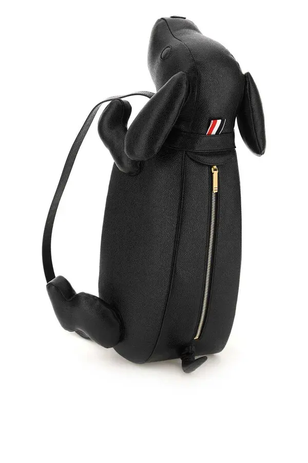 Thom Browne Leather Hector Backpack Os Leather - Black | Editorialist