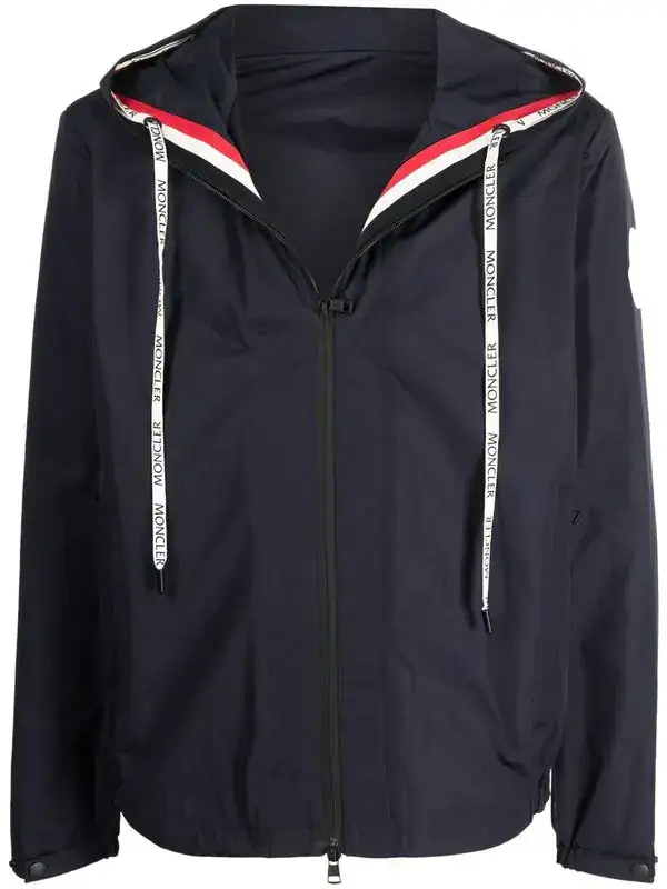 Moncler Carles Hooded Jacket Blue Editorialist