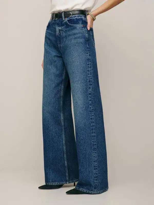 Reformation Cary High Rise Wide Leg Jeans Lanier Editorialist