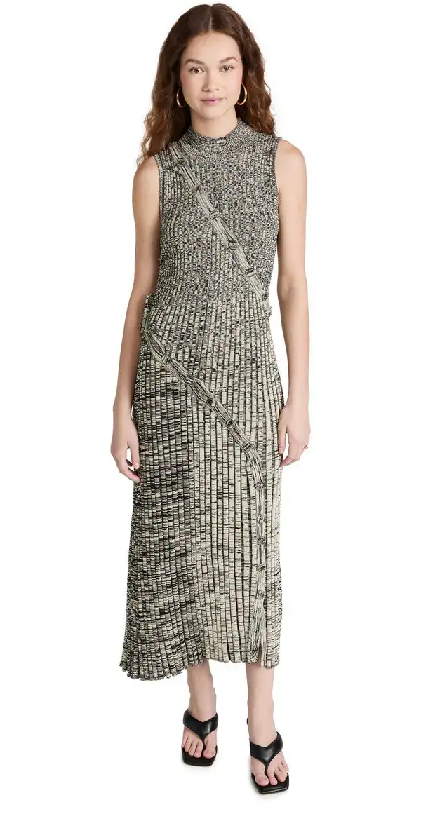 breeze knit midi dress Ocean Breeze Blue Midi Dress, Medium - The Mint Julep Boutique main image 0