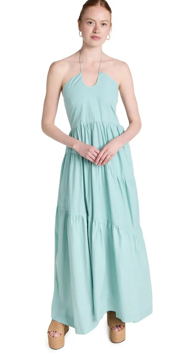 shoes for an emerald green dress DÔEN Amari Dress -- Emerald - Size