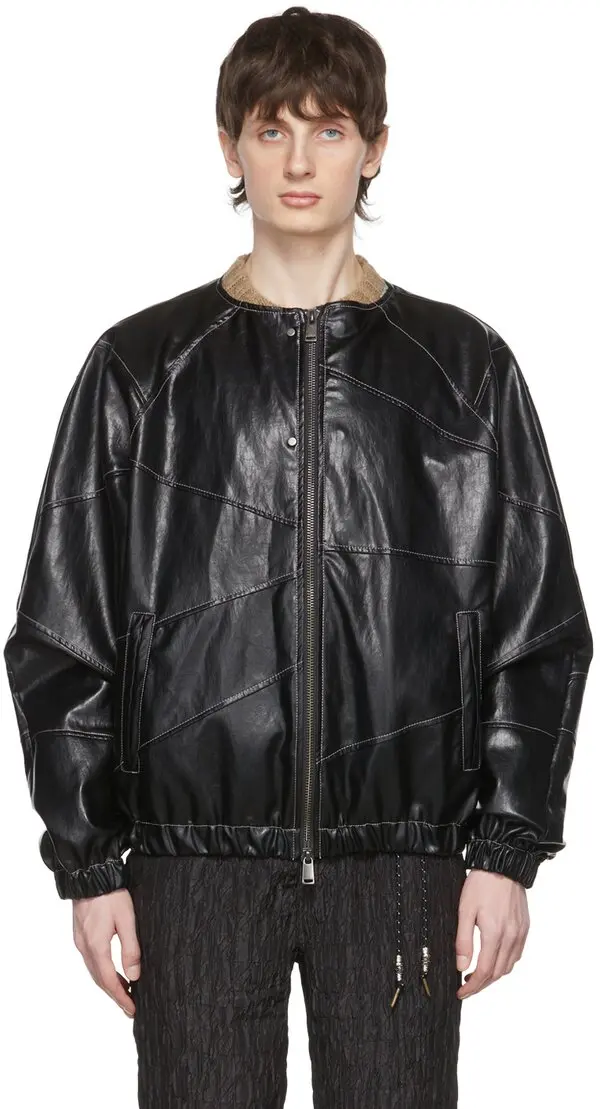 Andersson Bell Exclusive Faux-Leather Jacket In Black - 56% Off 
