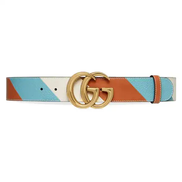 Gucci Gg Marmont Wide Belt - Brown | Editorialist display picture 1