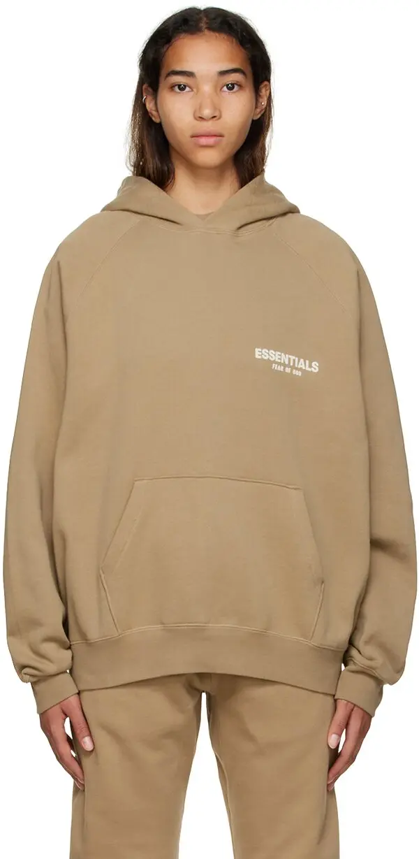 Fear Of God Tan Cotton Hoodie In Oak - 24% Off | Editorialist 