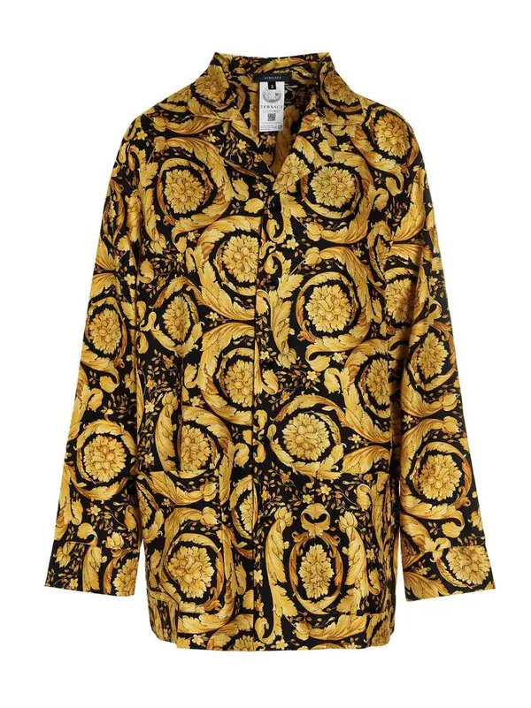 Versace Barocco Ss92 Silk Dressing Gown - Multicolor | Editorialist