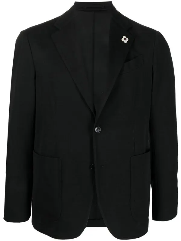 LARDINI Buttoned-up Single-breasted Blazer