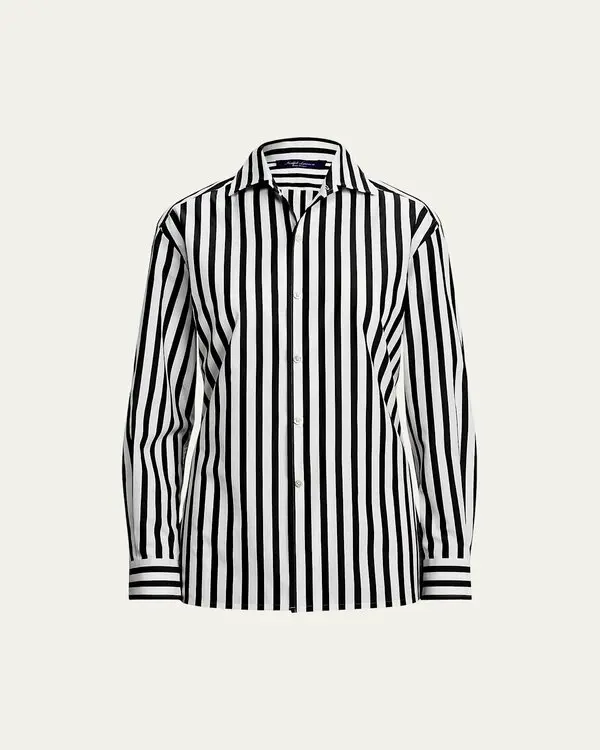Ralph Lauren Capri Striped Shirt - White Multi
