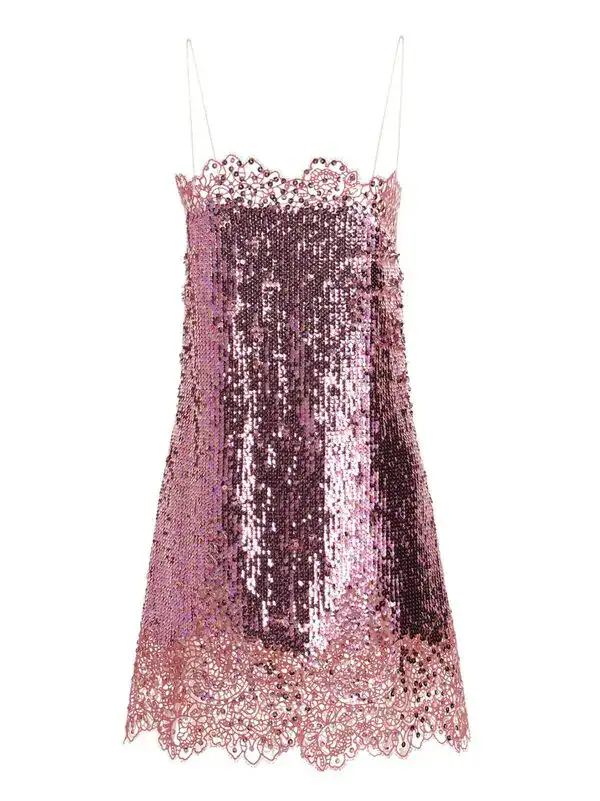 Ermanno Scervino Sequin Dress - Fuchsia | Editorialist