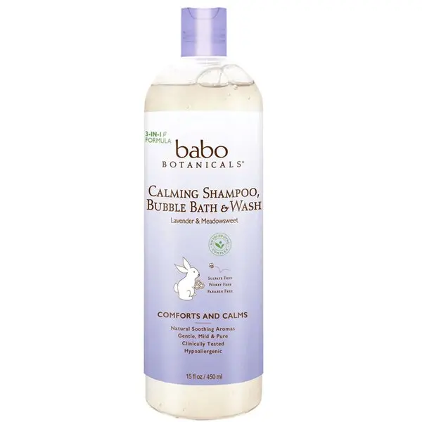 BABO BOTANICALS Calming Shampoo Bubble Bath & Wash Lavender & Meadowsweet