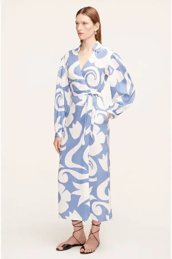 chinese dress ladies Goldie Pink Floral Print Chiffon Long-Sleeve Wrap Mini Dress  Club L  London