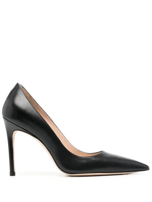 Stuart Weitzman Anny Pointed Pumps Black Editorialist