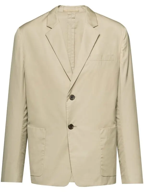 Prada Single-breasted Cotton Blazer