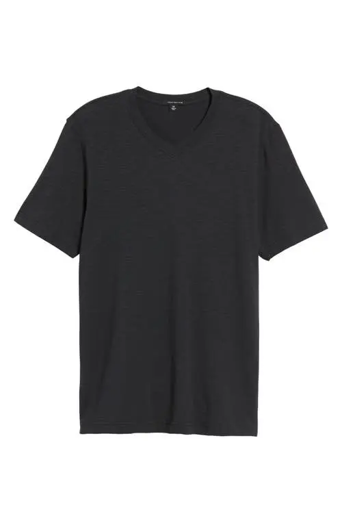 Travis Mathew Cloud Trim Fit Slubbed T-shirt - Black