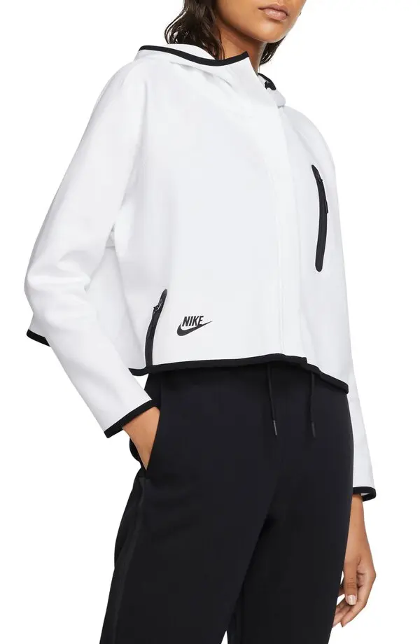Buy Nike Tech Fleece Cape - White/ Black At 40% Off | Editorialist