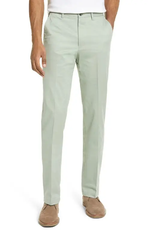 VINTAGE 1946 Stretch Cotton Flat Front Pants - Sage