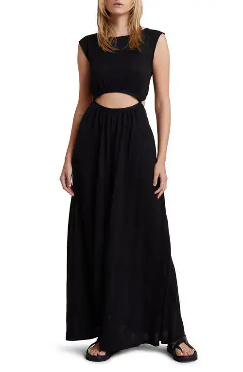 Bec & Bridge Jimi Cutout Linen & Cotton Maxi Dress In Black - 61% Off |  Editorialist