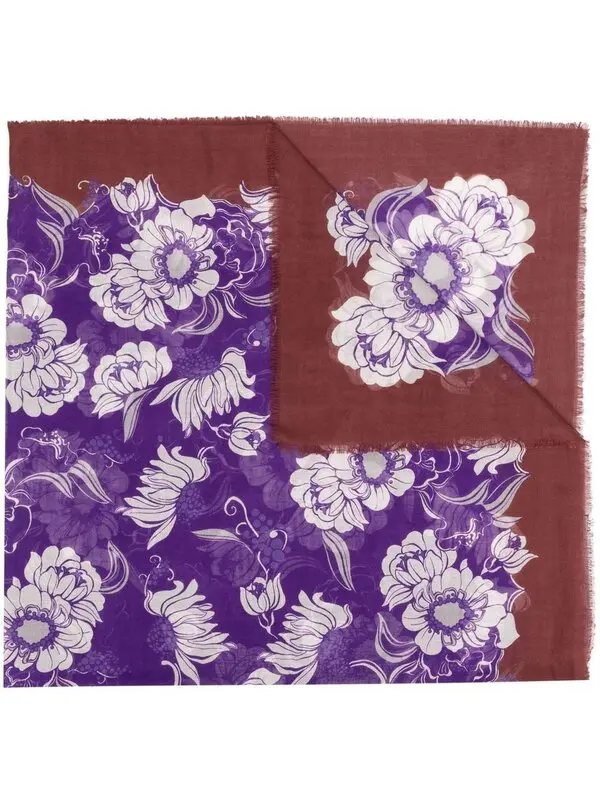 Valentino Garavani Floral-print Scarf