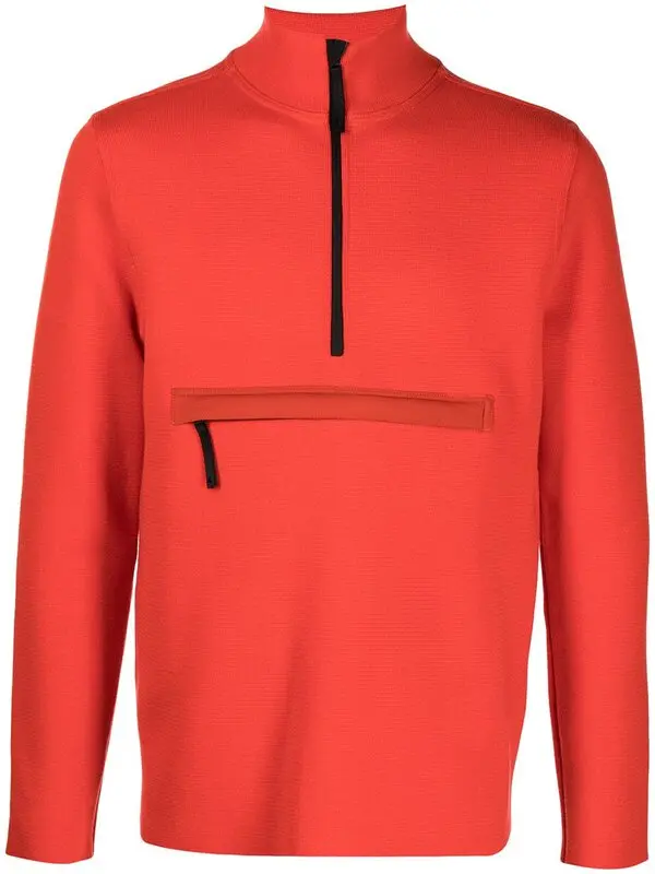 Aztech Mountain Matterhorn Half-zip Sweater - Orange