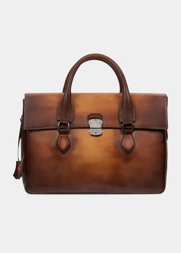 Berluti Venezia Gloria Leather BriefCase