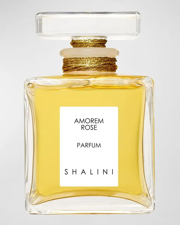 SHALINI PARFUM Amorem Rose Cubique Glass Bottle With Glass Stopper, 1.7 Oz./ 50 Ml