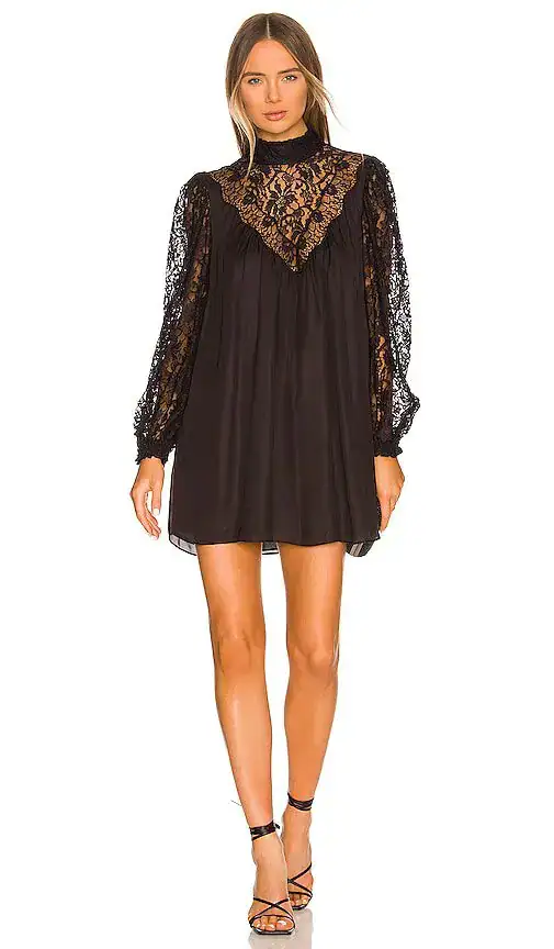 Tularosa Hailey Mini Dress In Black - 45% Off | Editorialist