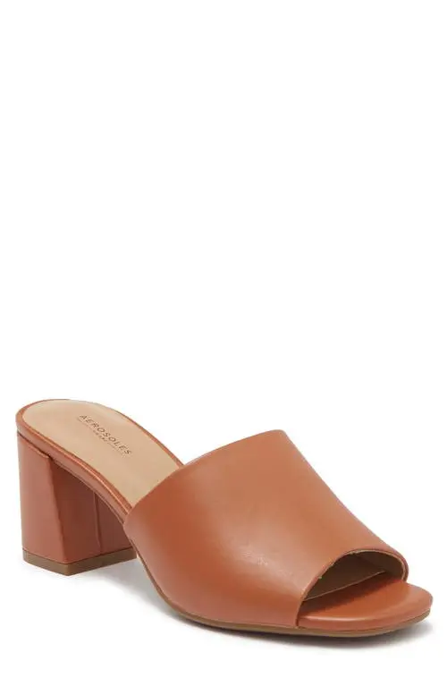 Aerosoles Entrée Mule Sandal - Tan | Editorialist