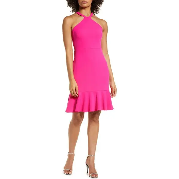 sau lee jennifer knit dress SAU LEE Selma Knit Cut-Out Dress, Black main image 0