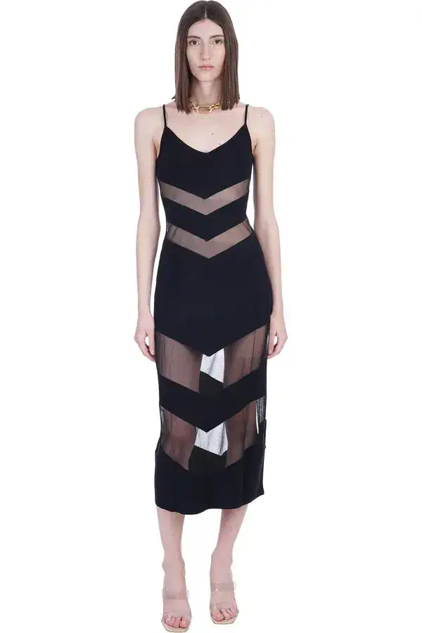 black knit backless dress Rhapsody Long Sleeve Knit Mini Dress | Black | Womens