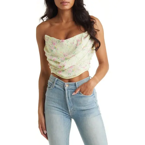 House Of Cb Vivienne Floral Corset