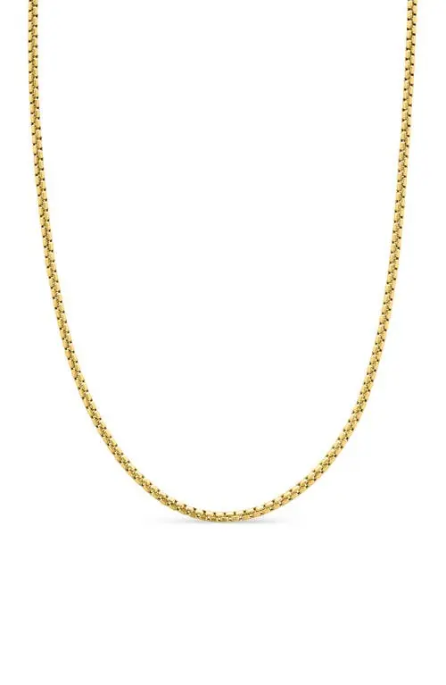 David Yurman 18k Yellow Box Chain Necklace - Gold