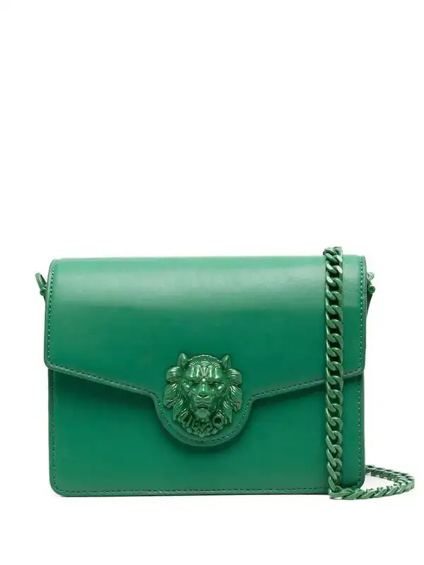 Liu Jo Tiger Head-Motif Chain-Strap Crossbody Bag In Green 20