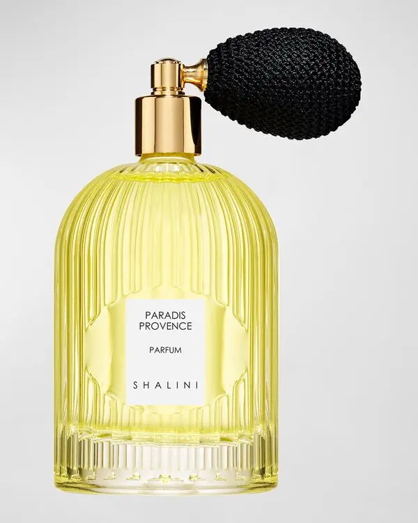 SHALINI PARFUM Paradis Provence Parfum In Byzantine Glass Flacon W/ Black Bulb Atomizer, 3.4 Oz