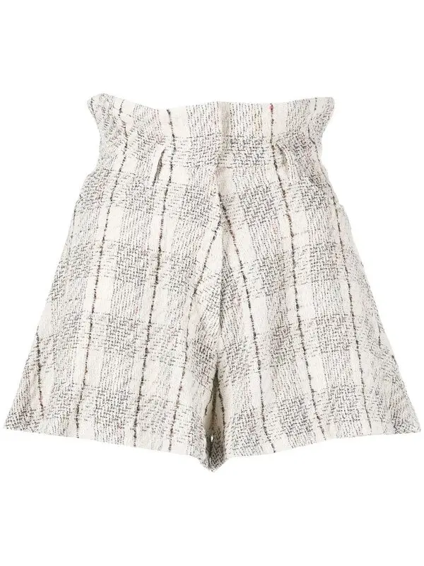 IRO PARIS Vanko Paperbag-waist Shorts - Neutrals