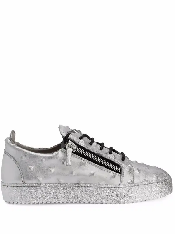 GIUSEPPE ZANOTTI Frankie Stud-embossed Leather Sneakers