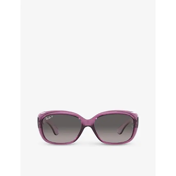 Ray-ban Rectangle-frame Acetate Sunglasses - Purple